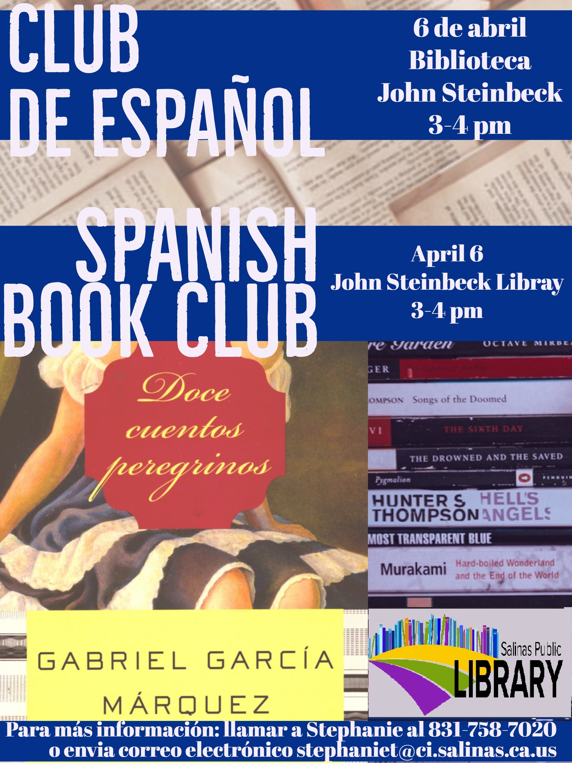 JSL Spanish Book Club | Salinas Public Library