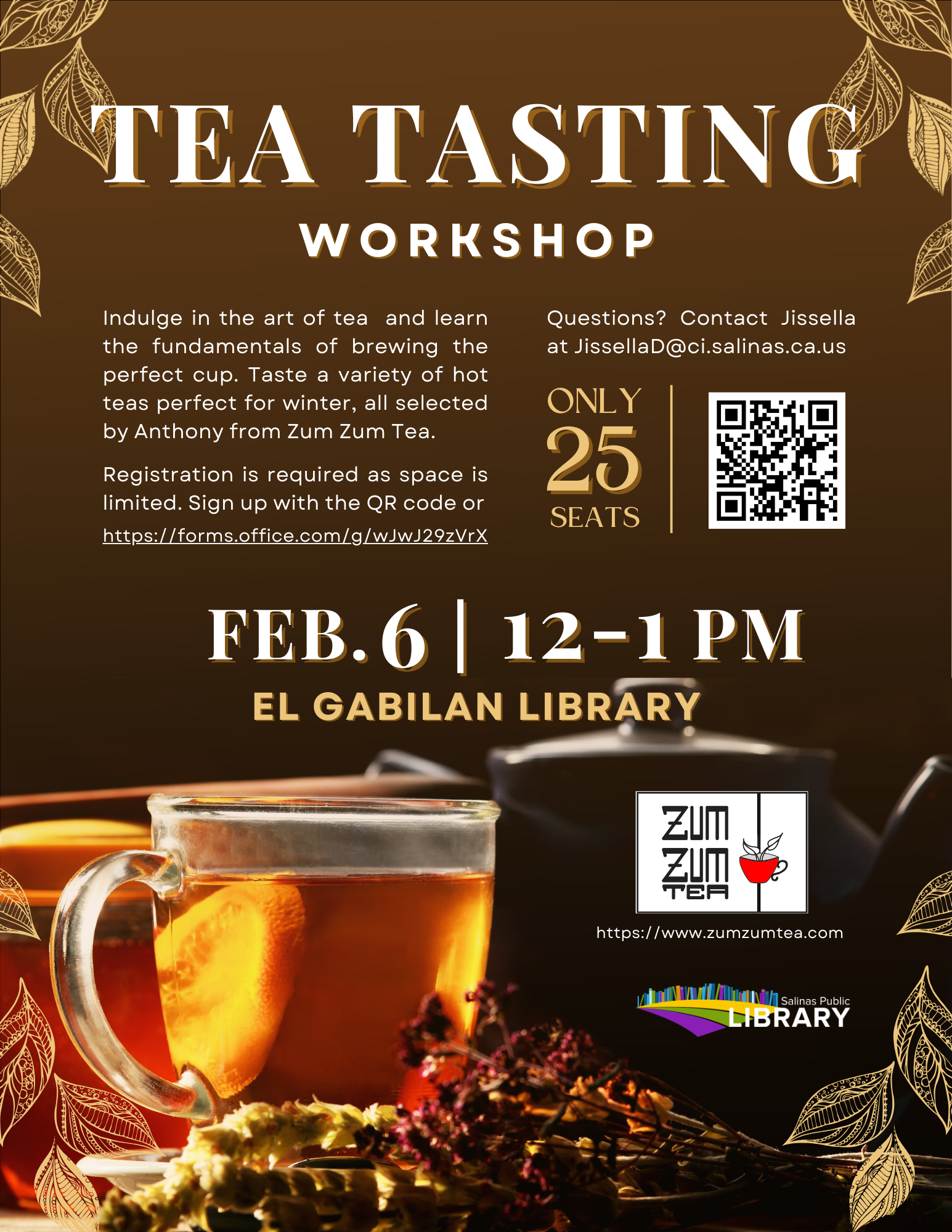EGL | Tea Tasting Workshop | Salinas Public Library