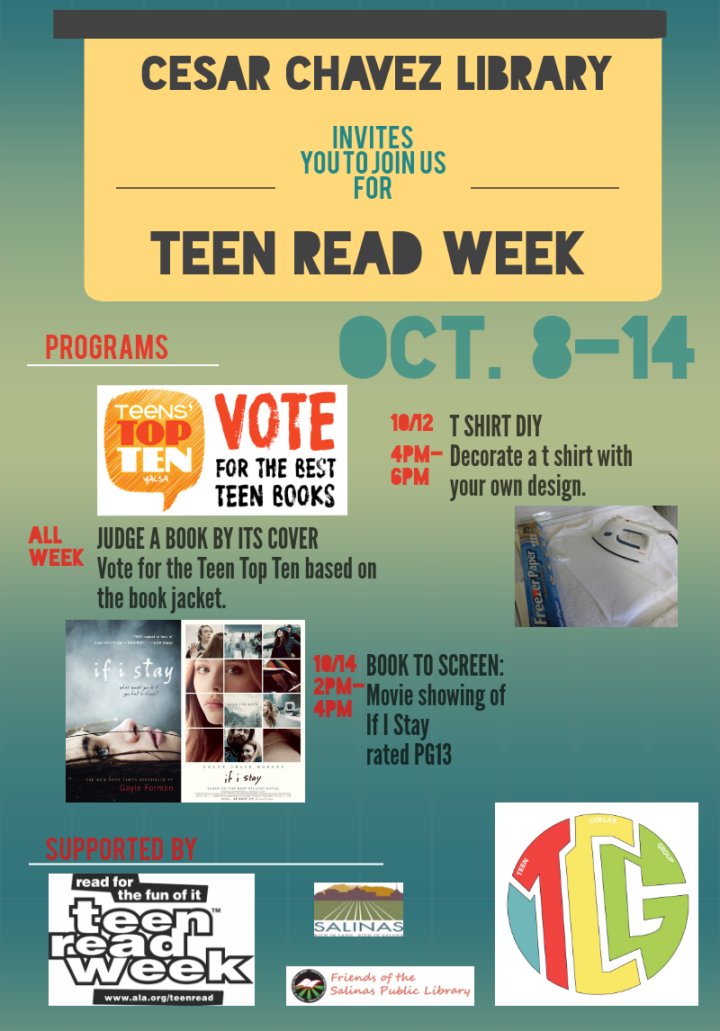 Teen Read Week | Salinas Public Library